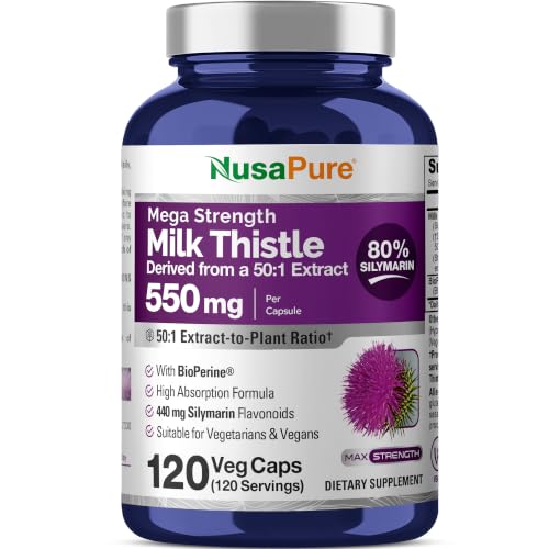 milk thistle herbal supplement capsules