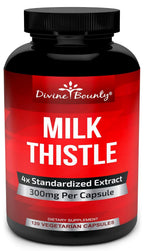 milk thistle herbal supplement capsules