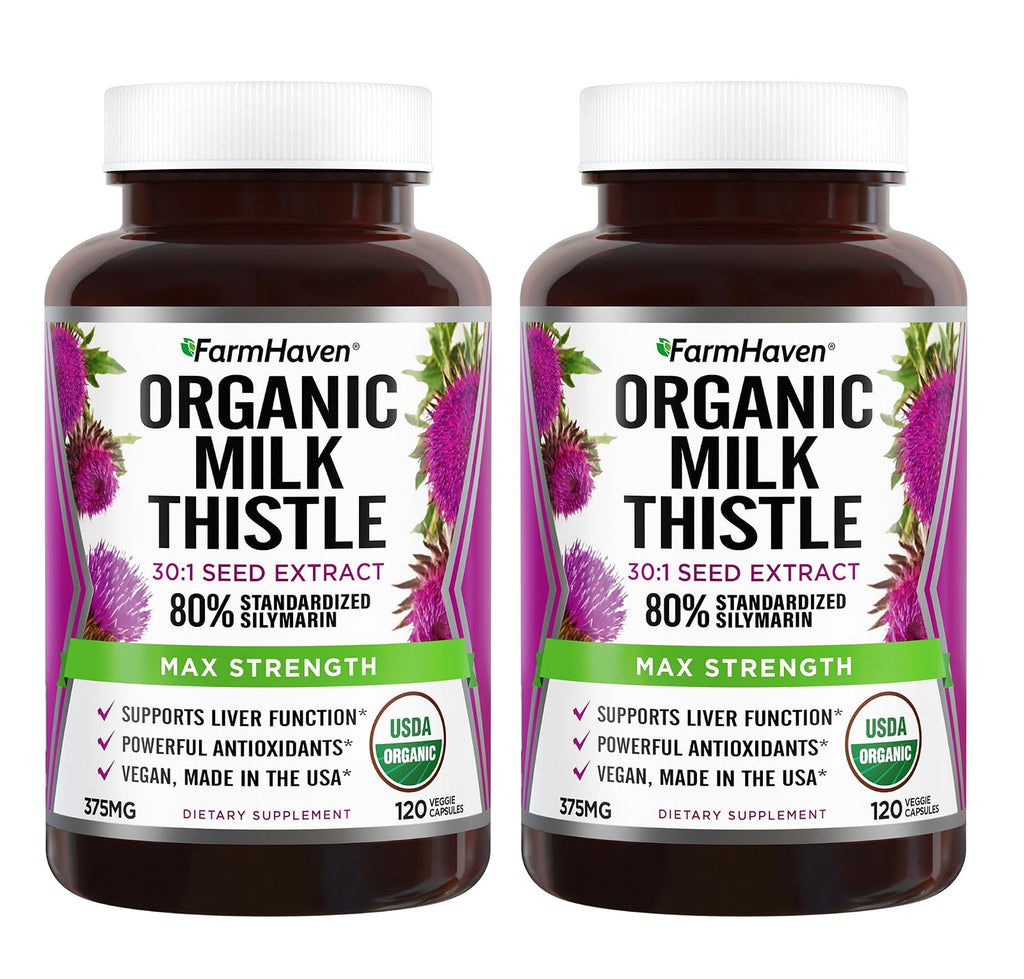 milk thistle herbal supplement capsules
