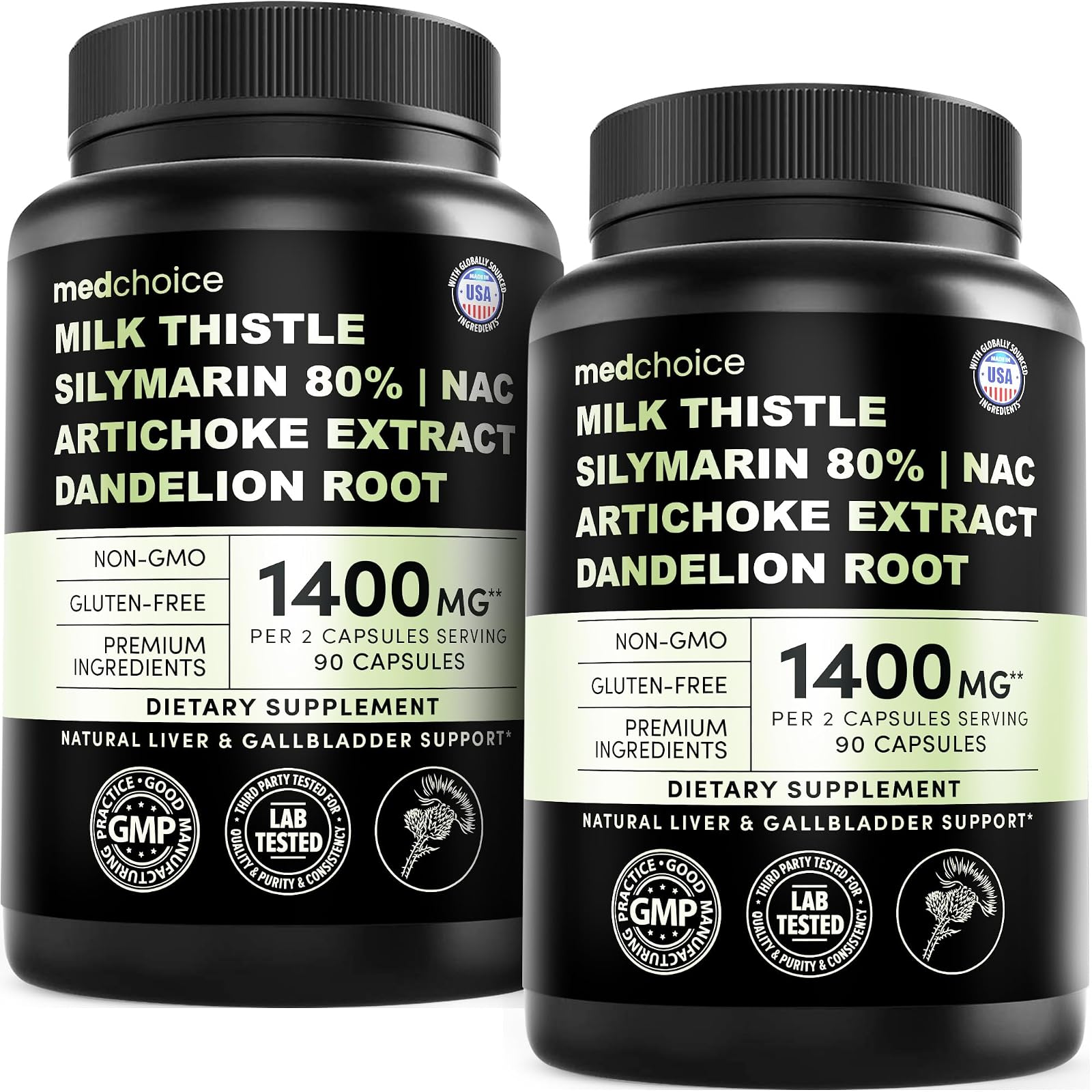 milk thistle herbal supplement capsules
