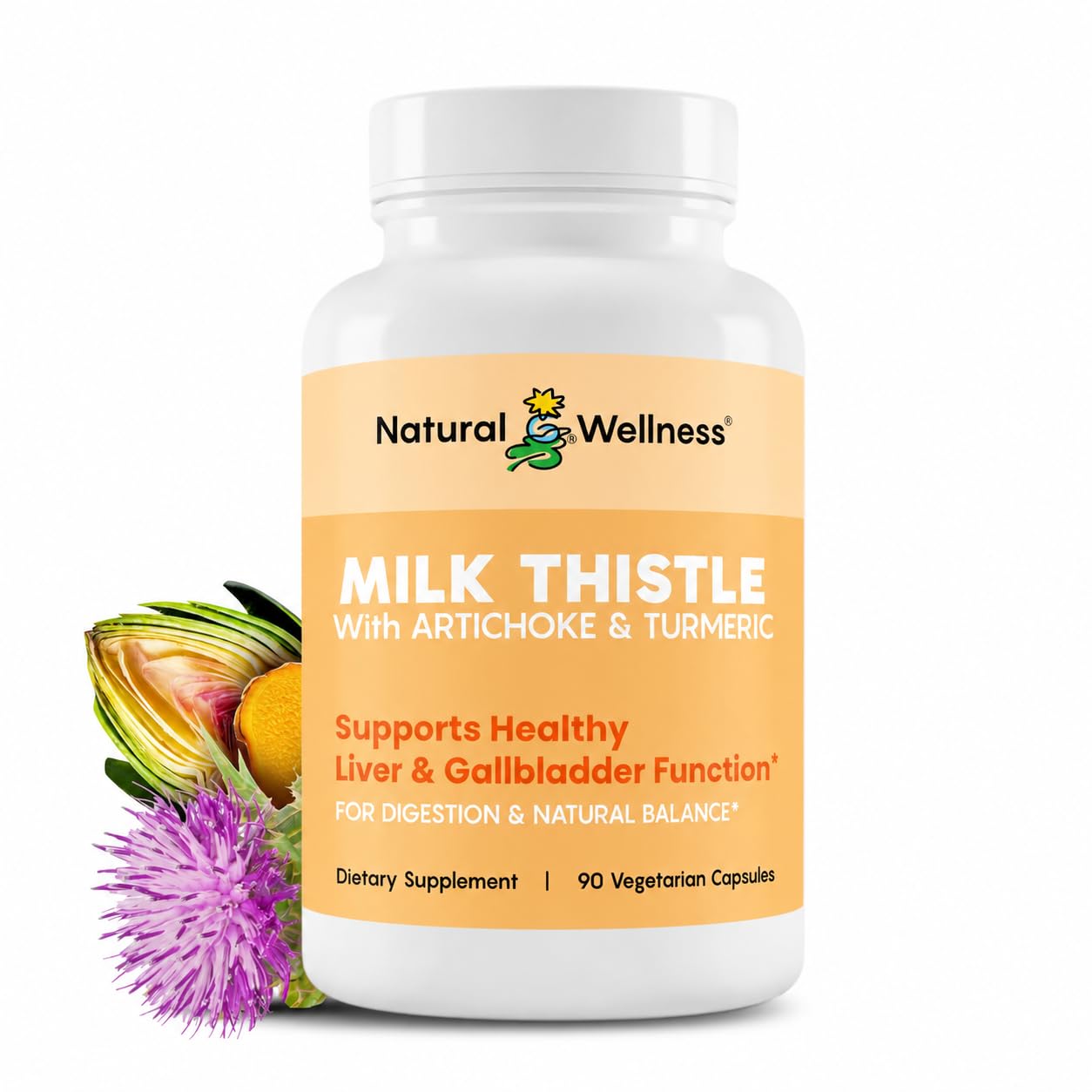 milk thistle herbal supplement capsules