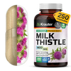 milk thistle herbal supplement capsules
