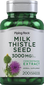 milk thistle herbal supplement capsules