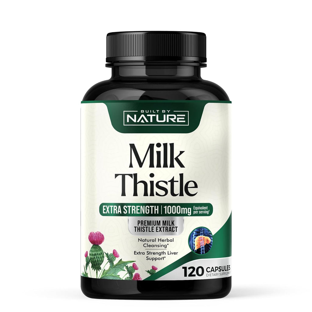 milk thistle herbal supplement capsules