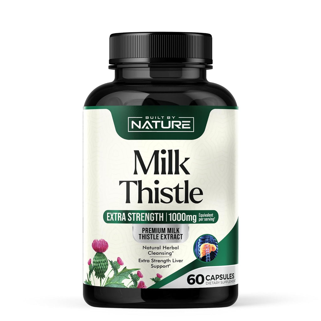milk thistle herbal supplement capsules