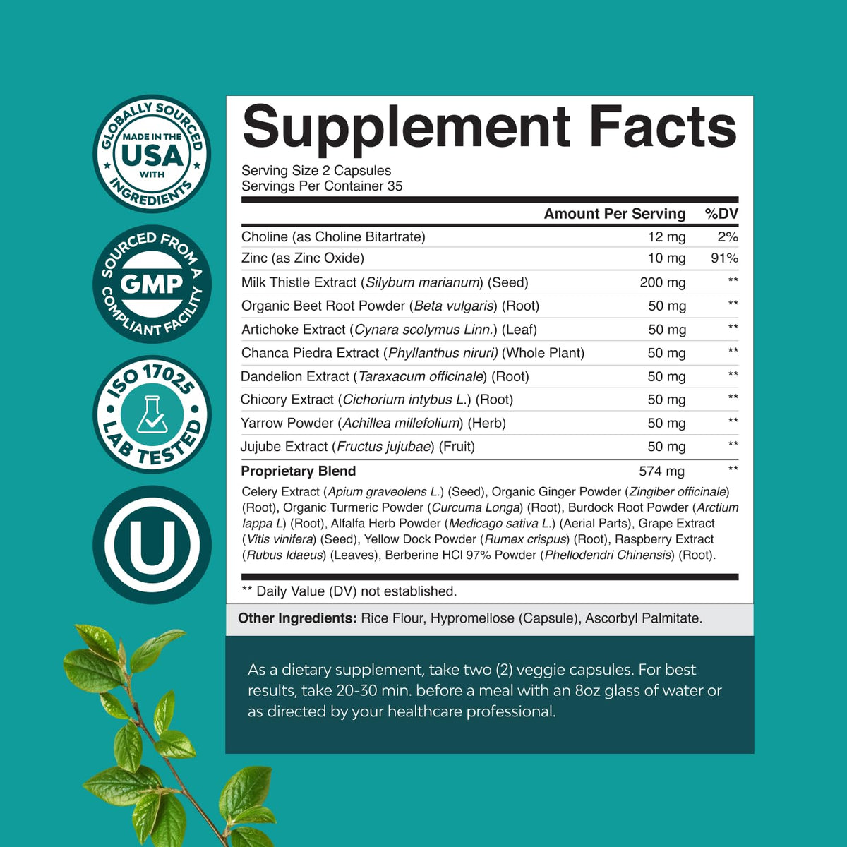 Milk thistle herbal supplement
