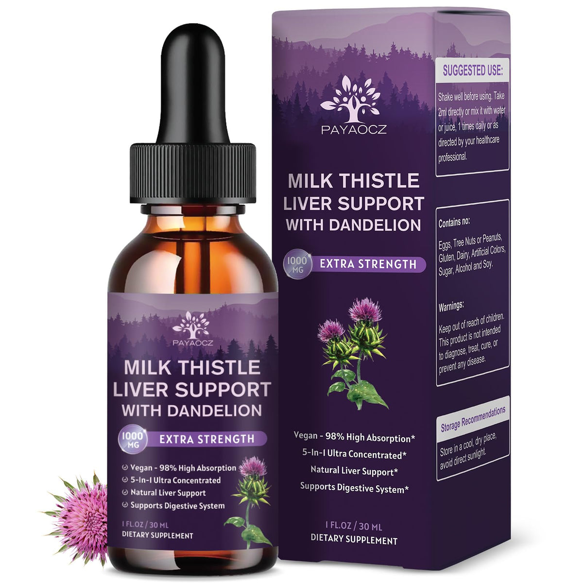 milk thistle liquid drops benefits