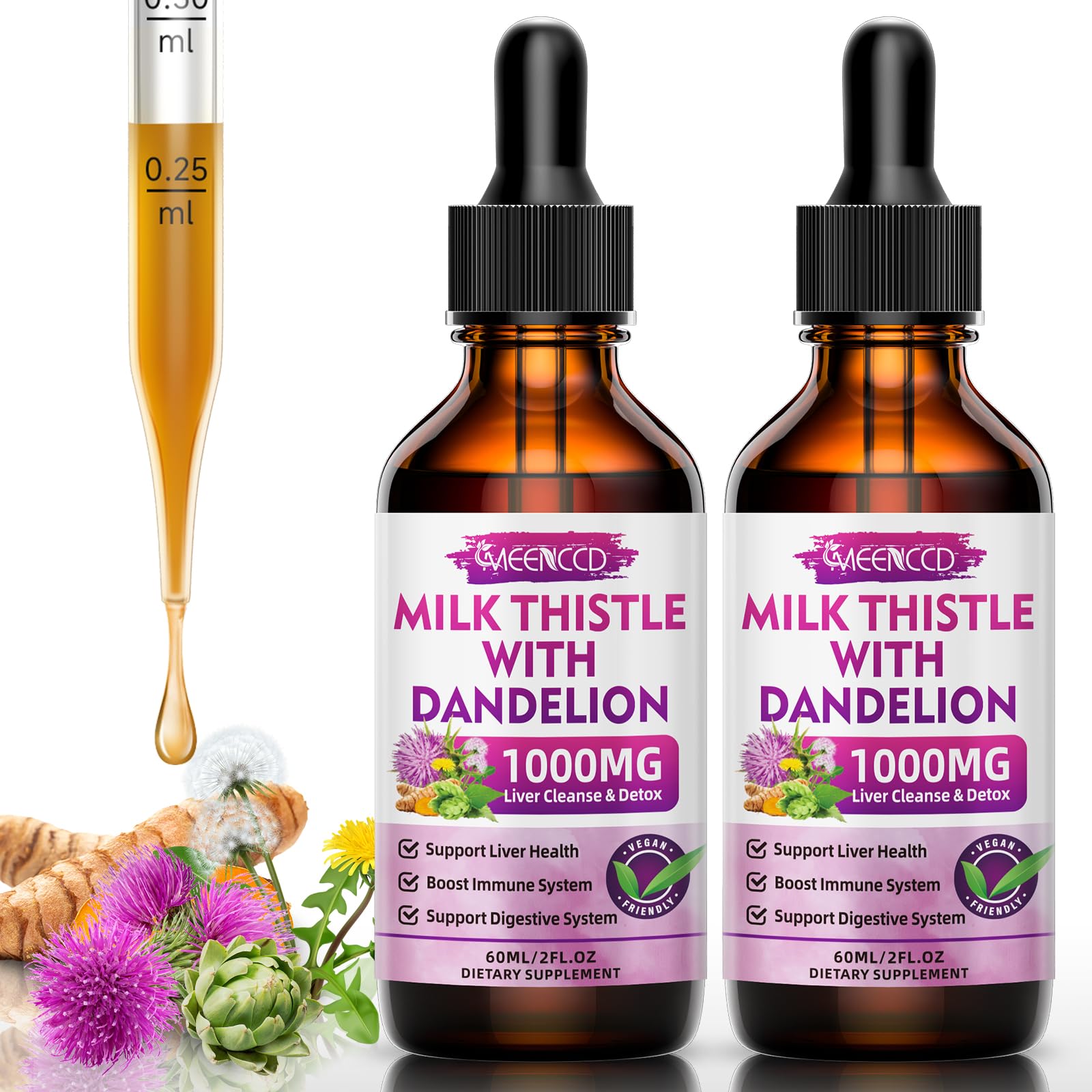 milk thistle liquid drops for liver health
