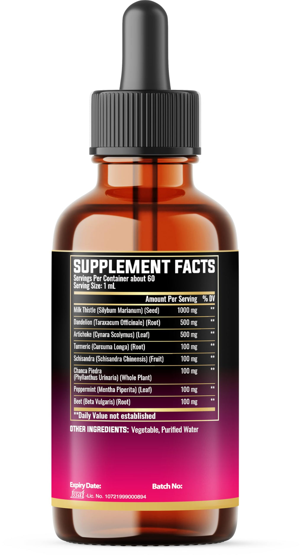 Milk thistle liquid for easy absorption