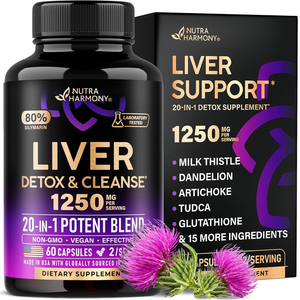 Milk Thistle liver cleanse capsules