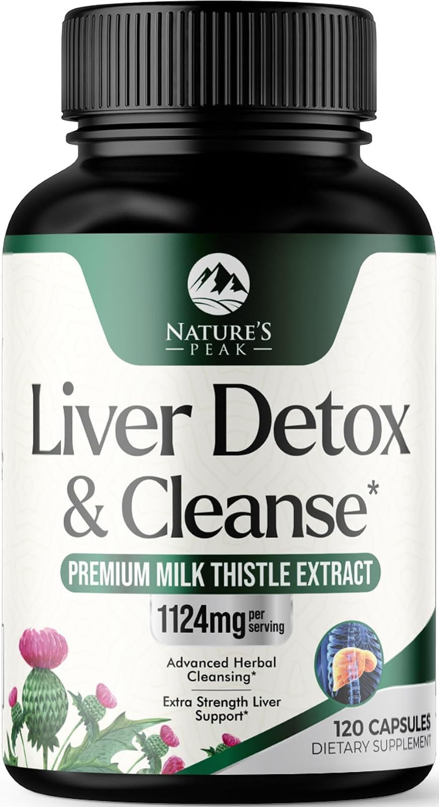 Milk Thistle liver detox capsules
