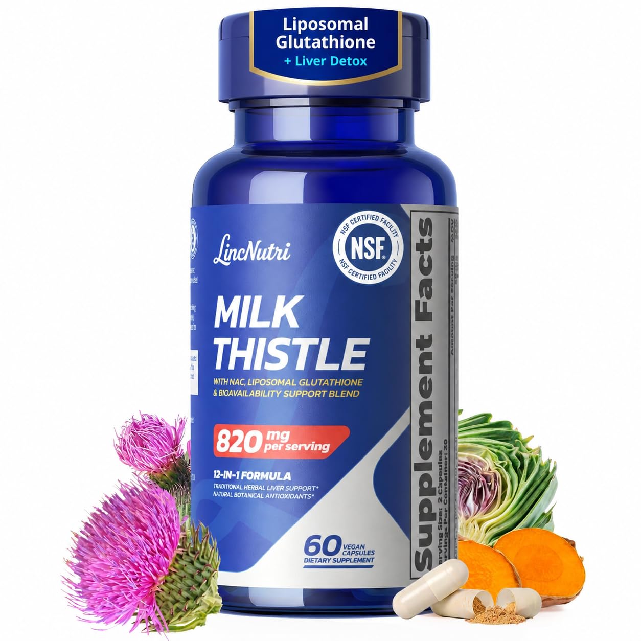 Milk Thistle liver support capsules