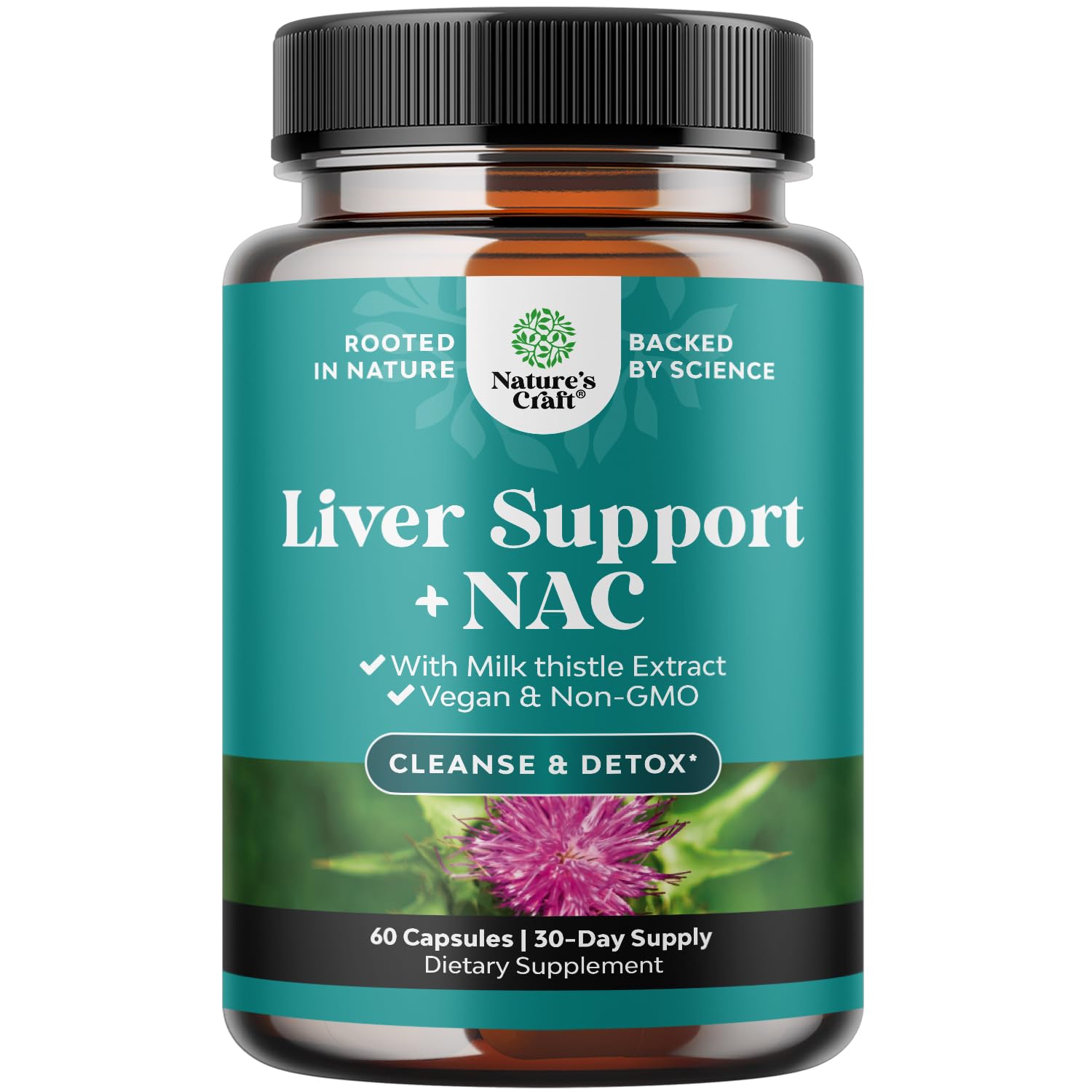 milk thistle liver support capsules