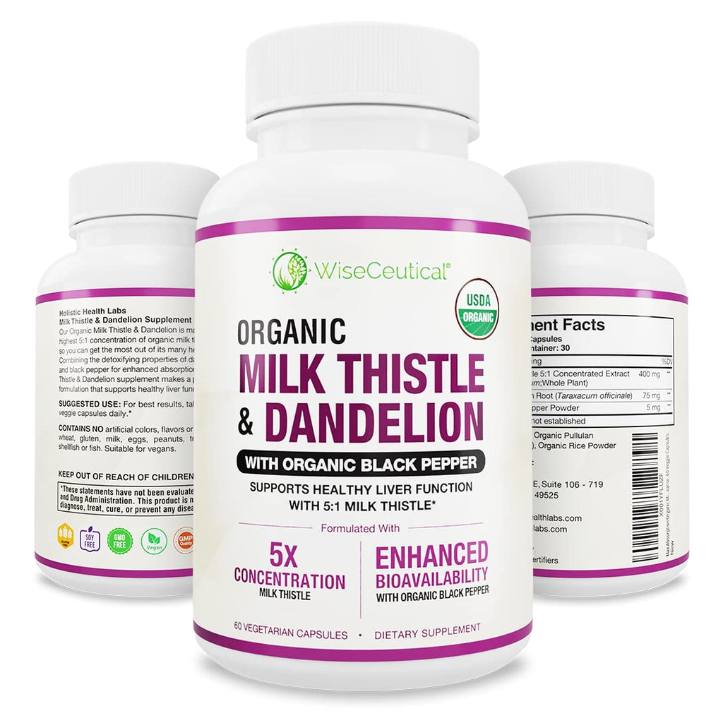 milk thistle liver support capsules