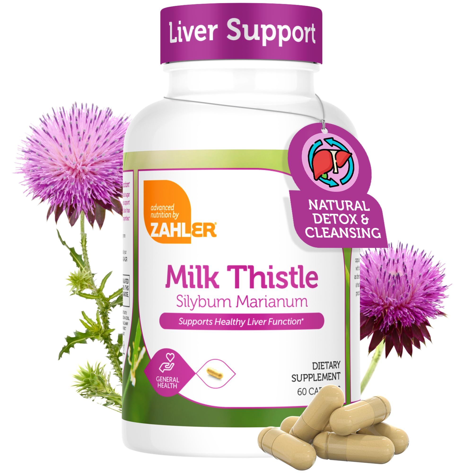 milk thistle liver support capsules