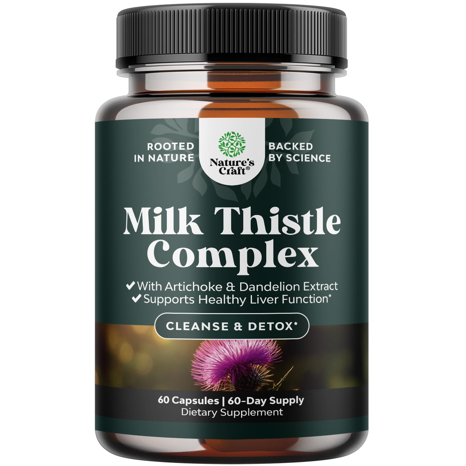 milk thistle liver support capsules
