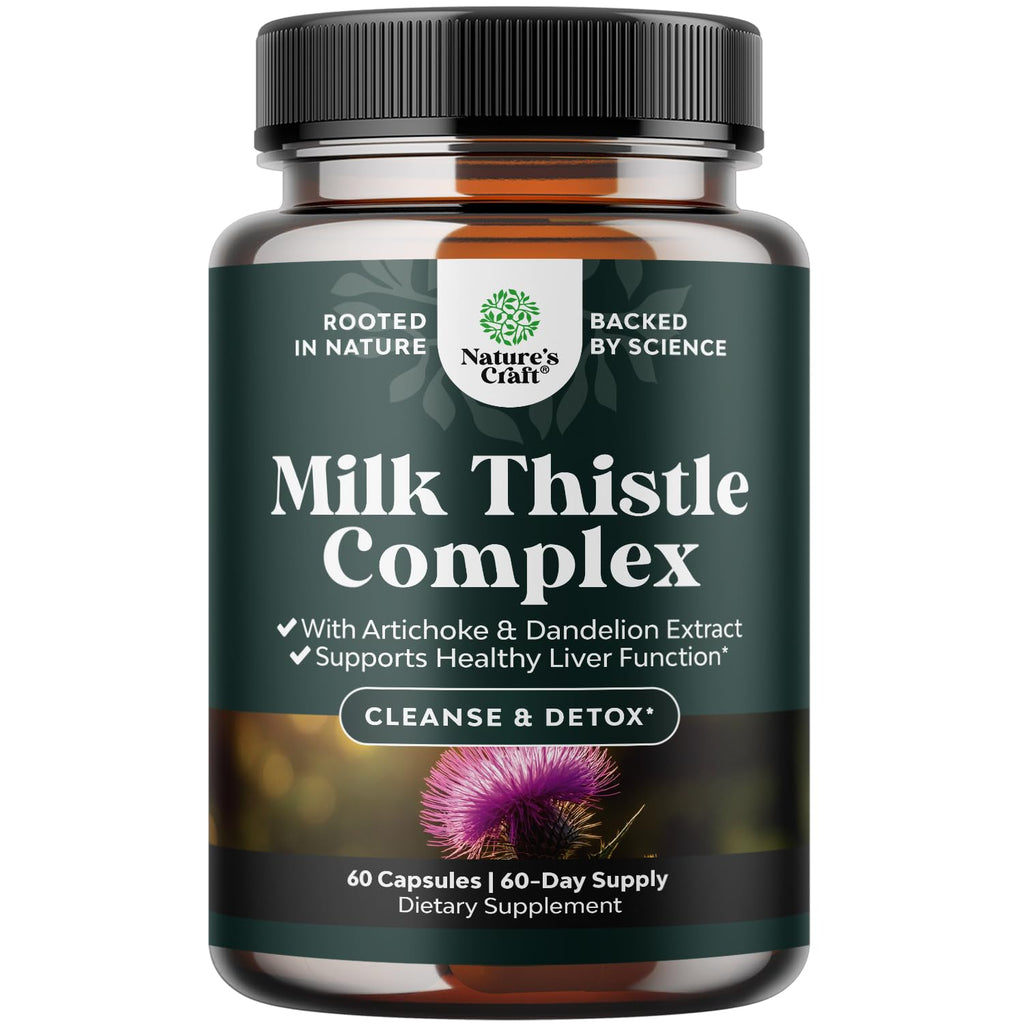 milk thistle liver support capsules