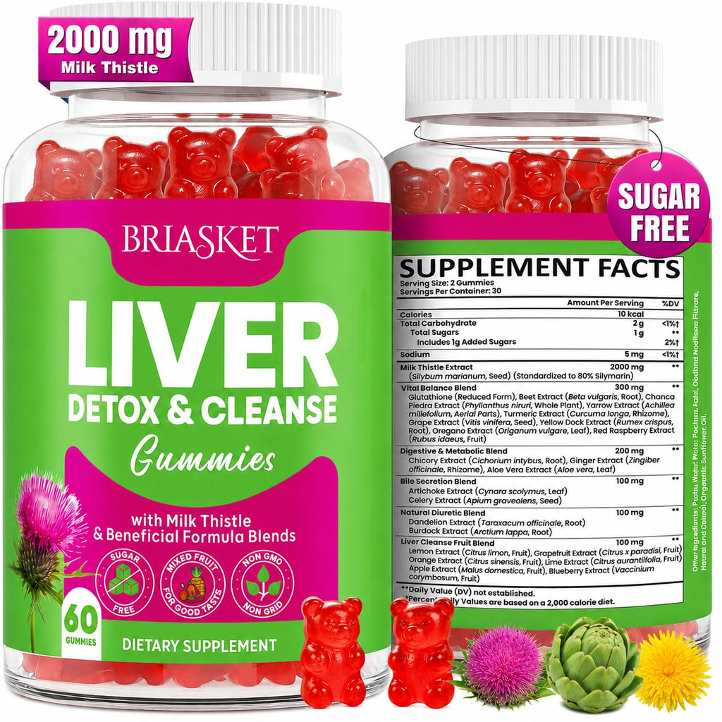milk thistle liver support gummies