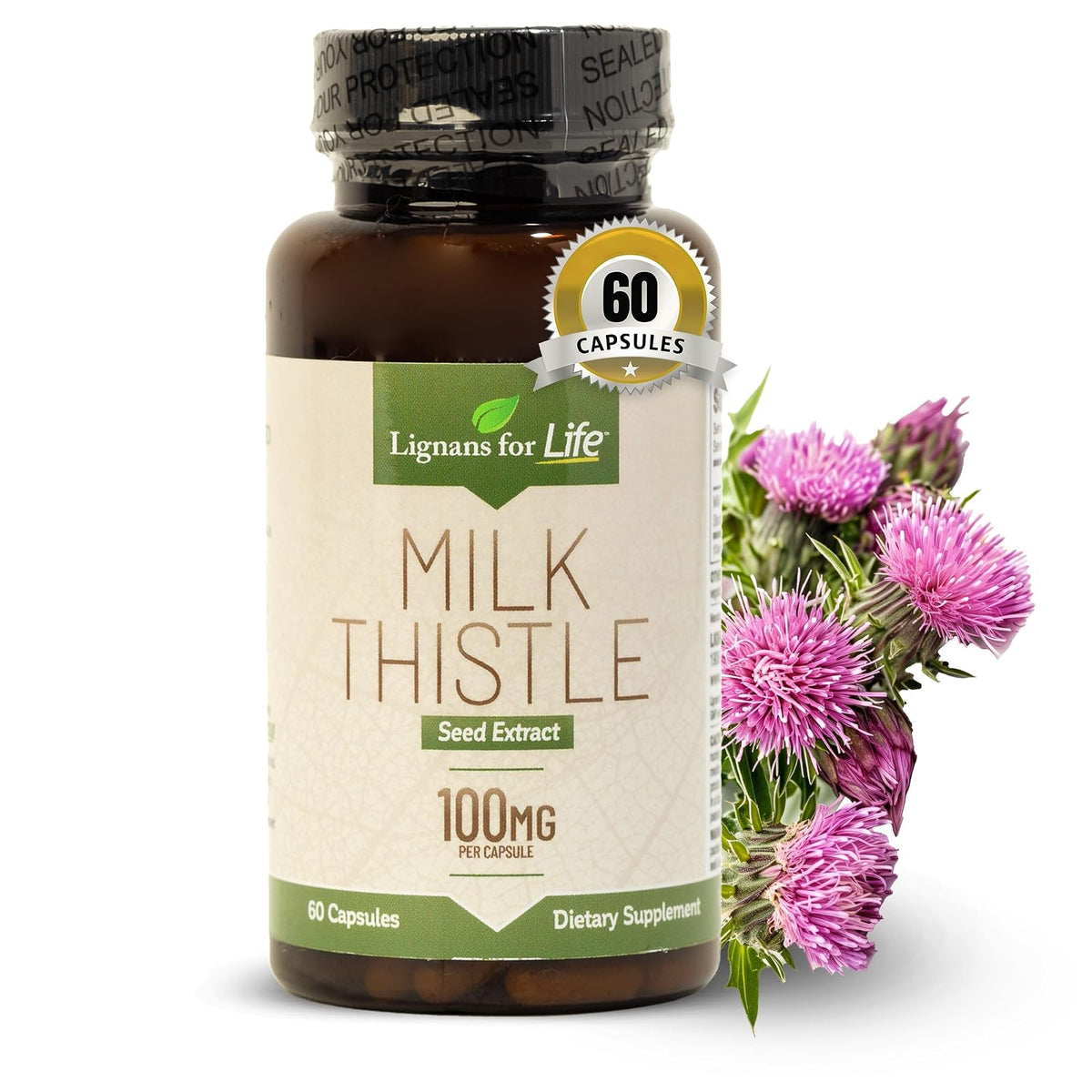 Milk thistle seed extract capsules