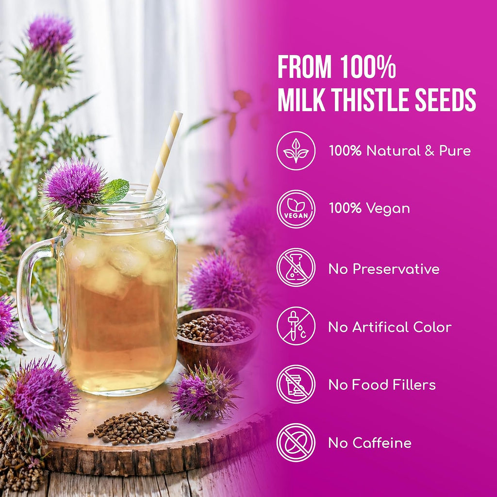 Milk thistle seeds for liver health