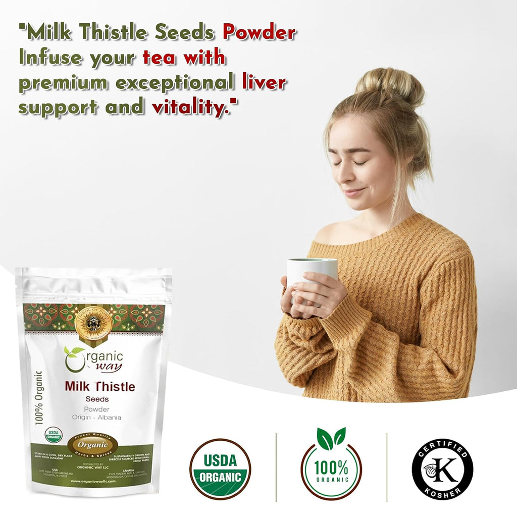 Milk Thistle seeds powder for digestive support