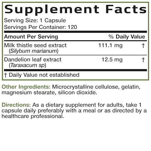 milk thistle supplement for liver protection