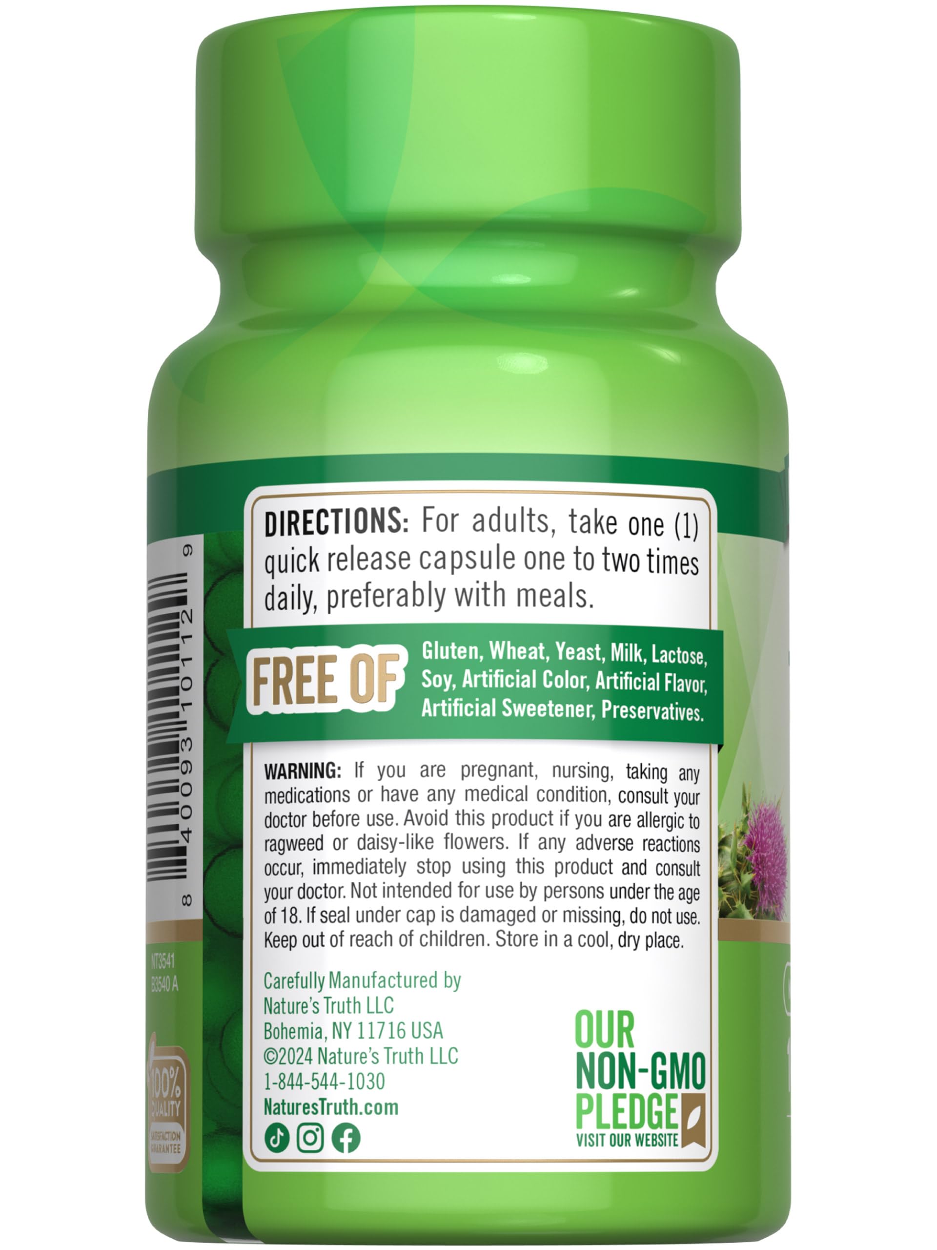 milk thistle supplement for overall vitality