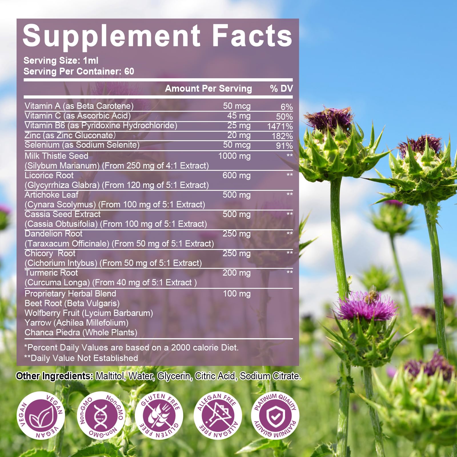 milk thistle supplement for overall wellness