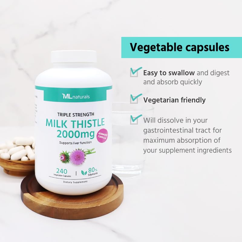 Milk thistle supplement for wellness