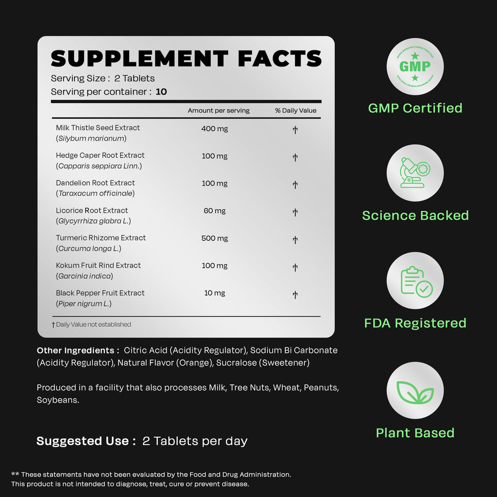 milk thistle tablets for daily vitality