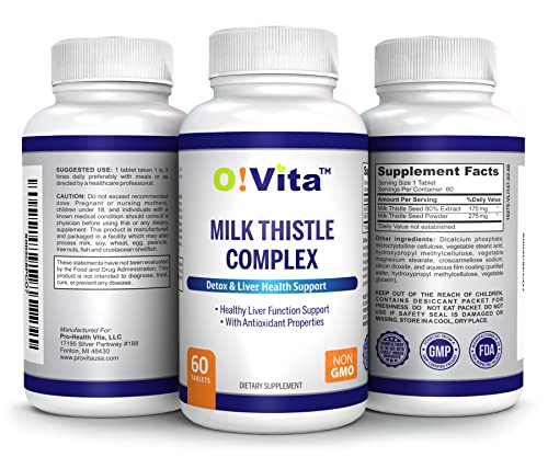 milk thistle tablets for overall health