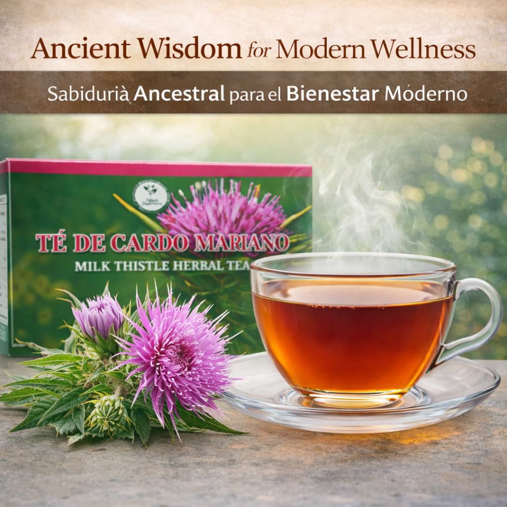 Milk thistle tea bags for daily wellness