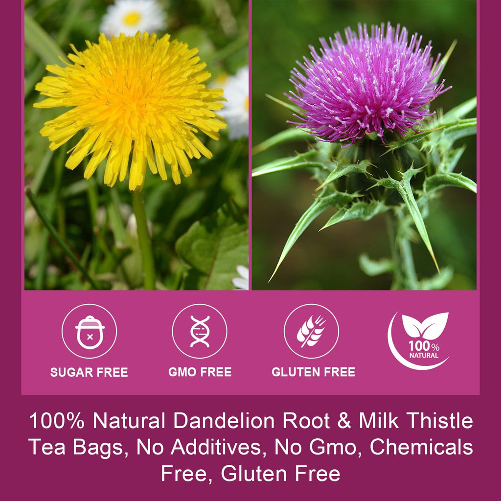 Milk thistle tea for liver health