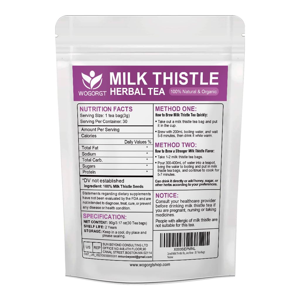 milk thistle tea for liver health