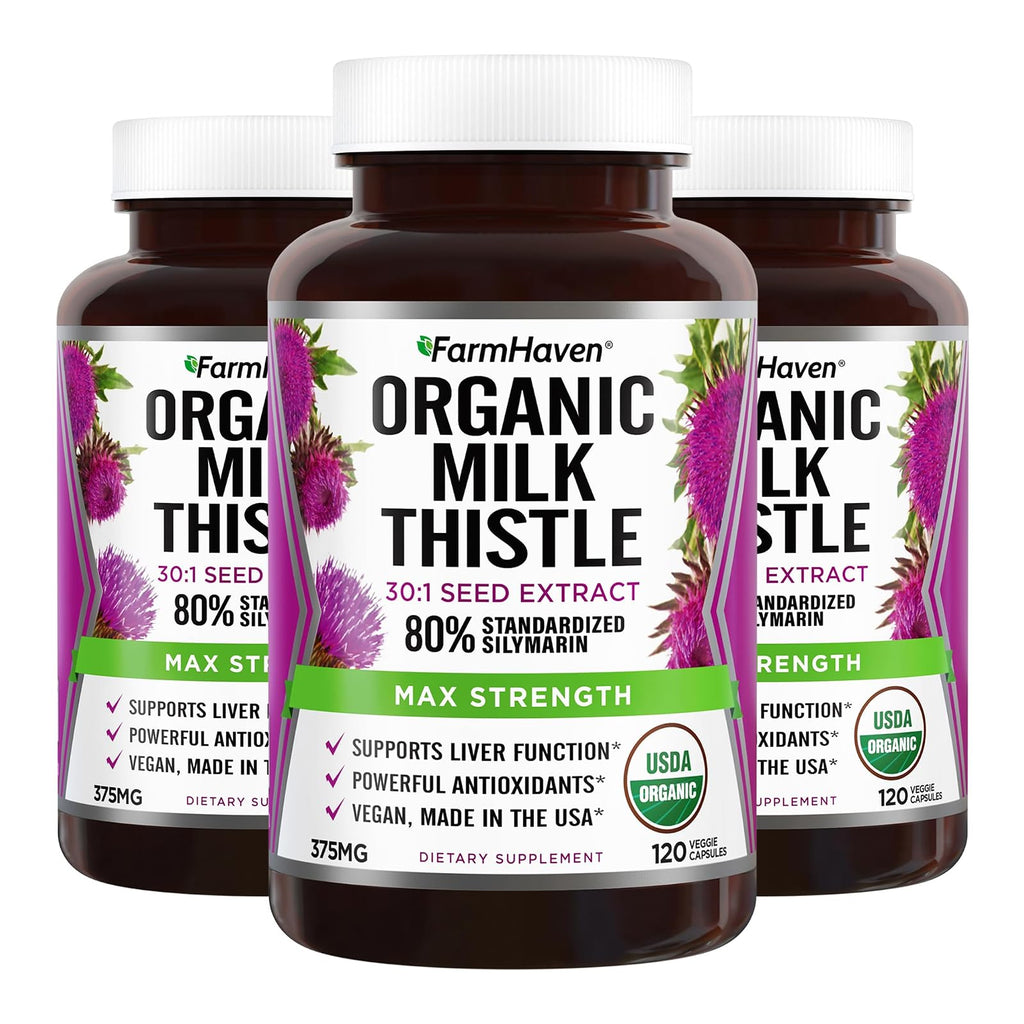 milk thistle vegan capsules for liver health