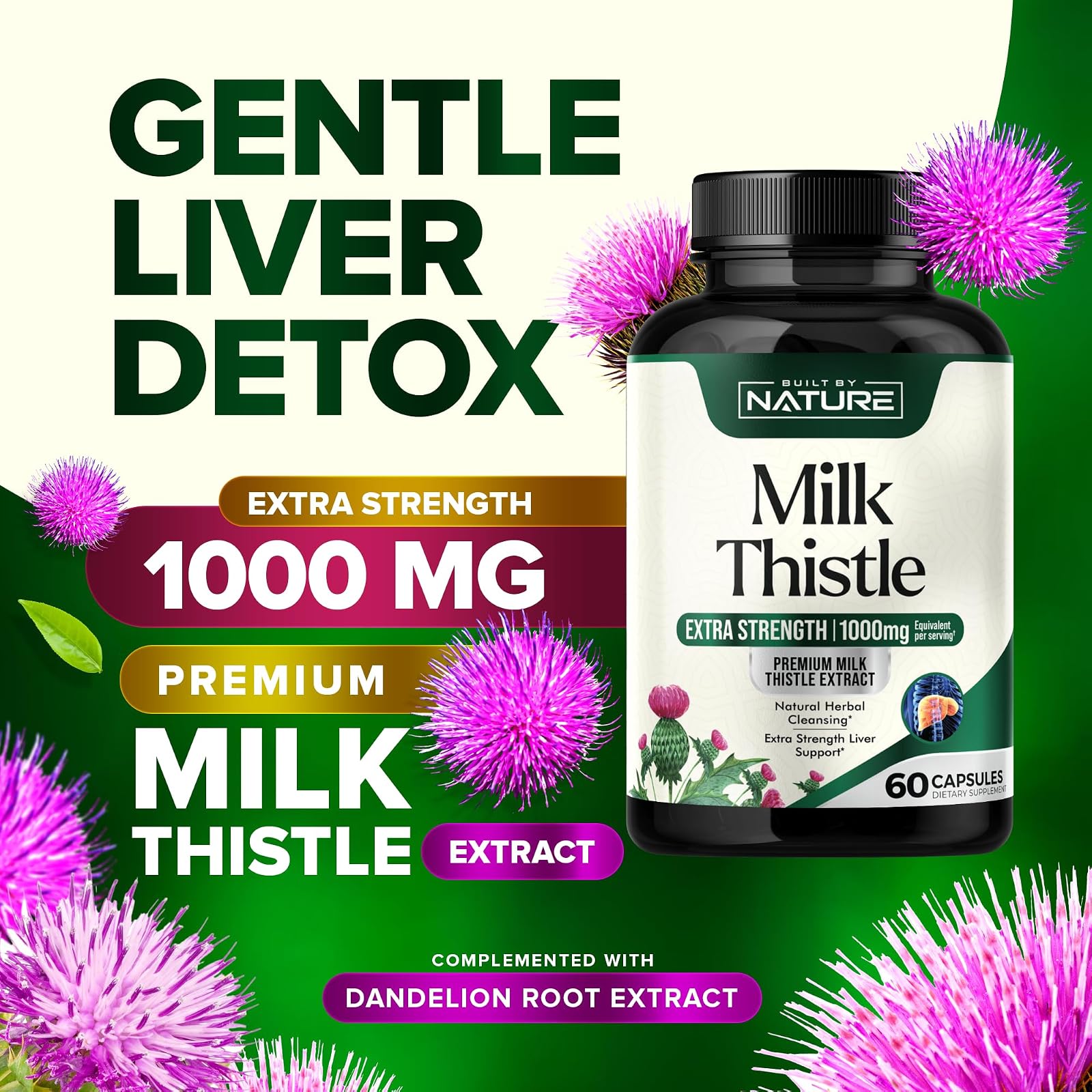 milk thistle veggie capsules for detox
