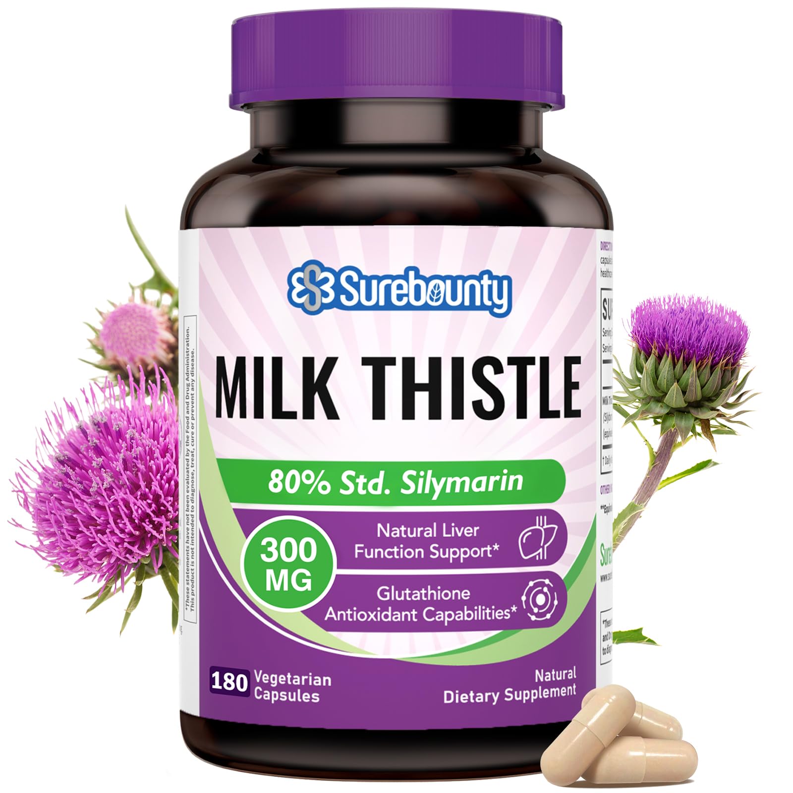 milk thistle veggie capsules for liver health