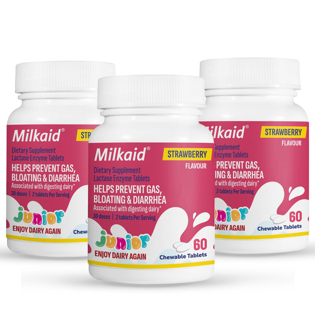 Milkaid Junior chewable lactase tablets