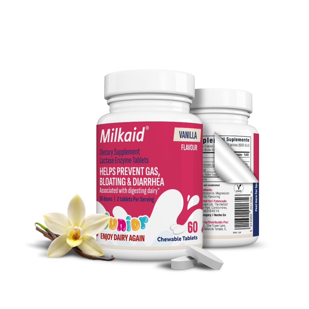 Milkaid Junior lactase enzyme tablets