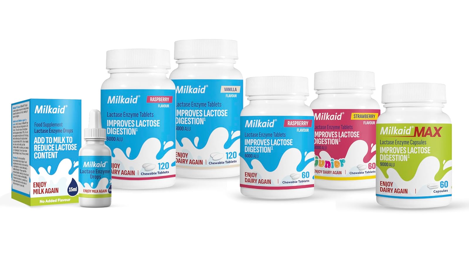 Milkaid lactase for comfortable digestion