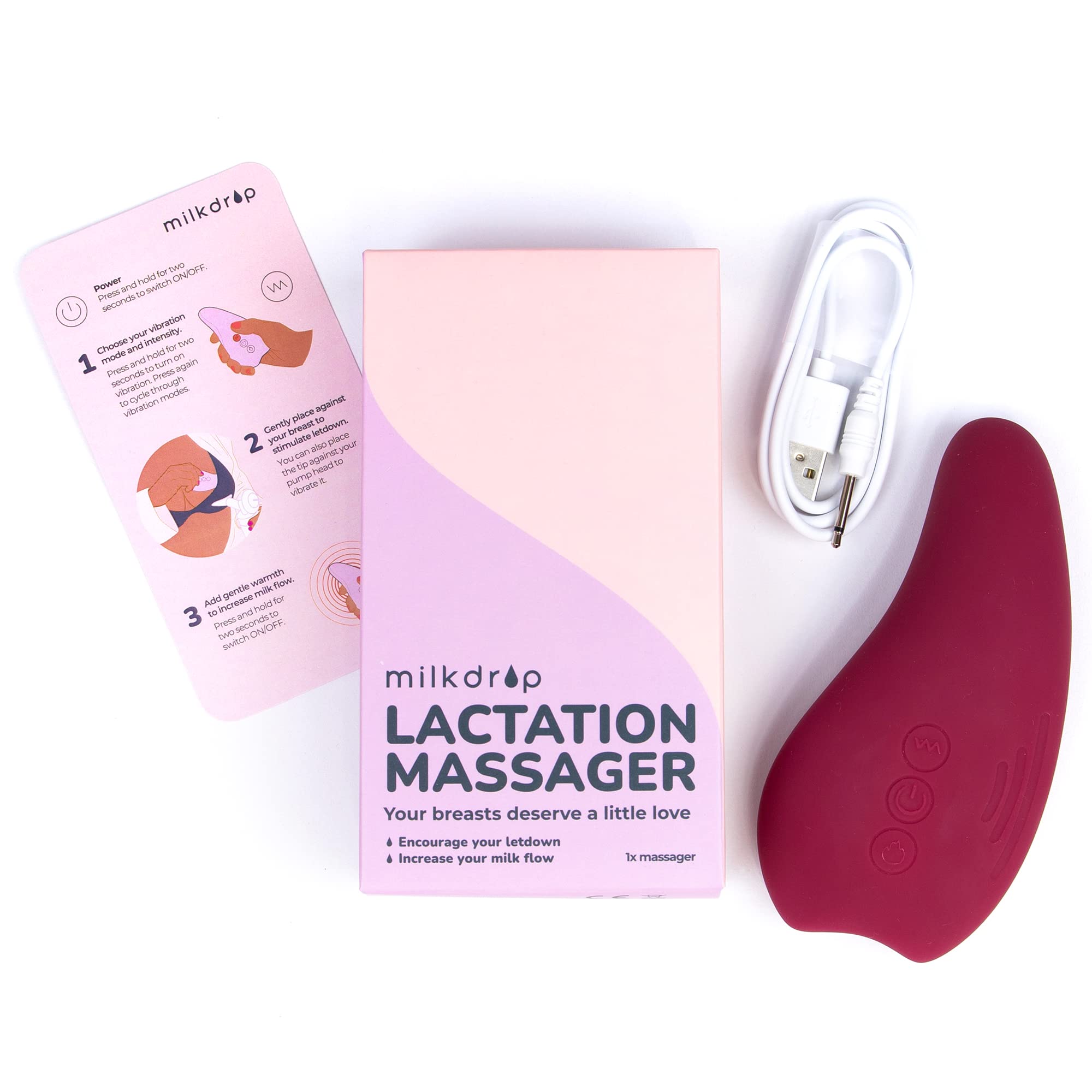 Milkdrop lactation warming massager benefits