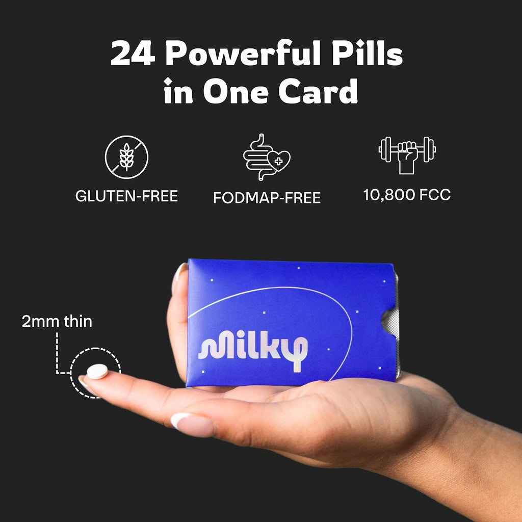 Milky digestive enzymes for comfort