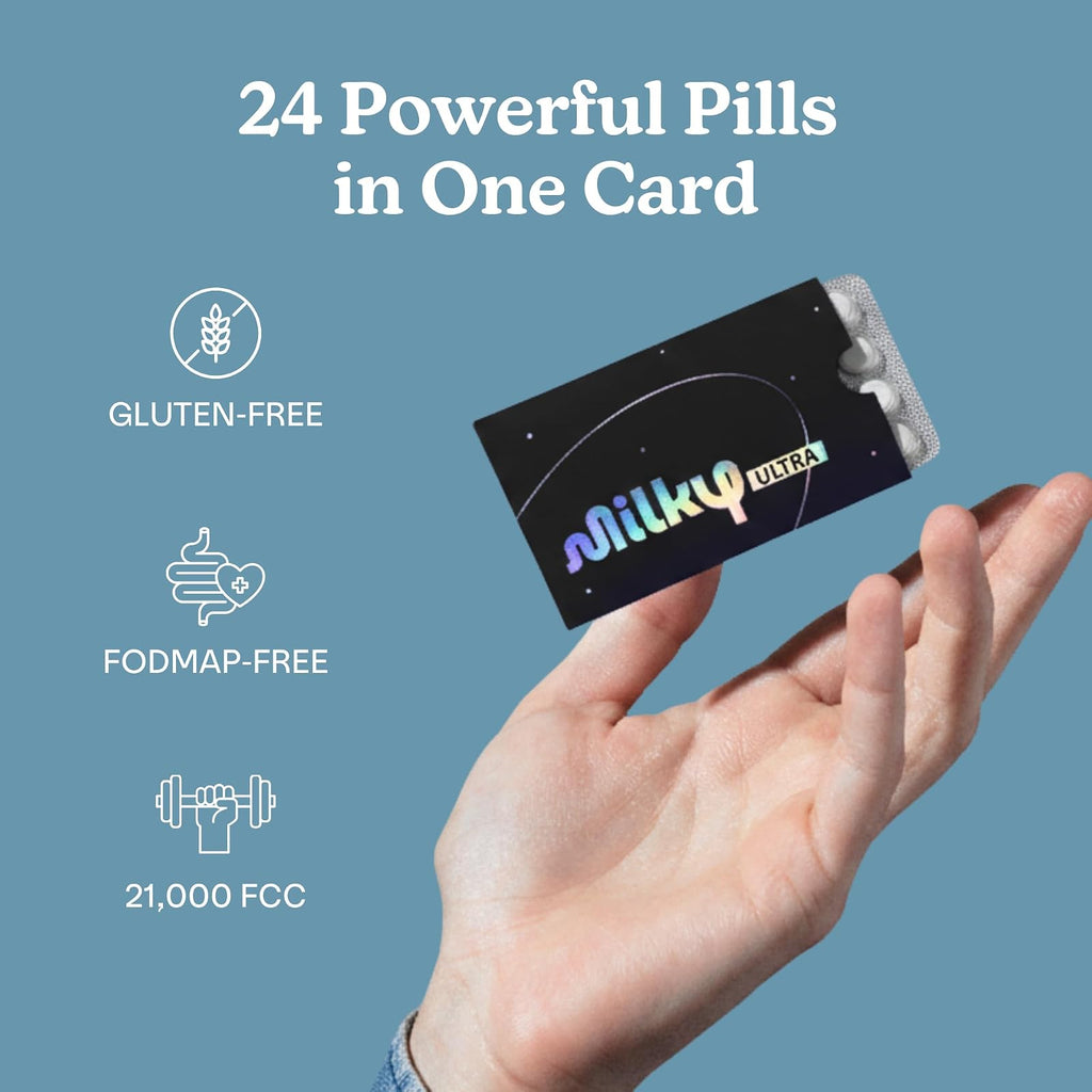 Milky digestive enzymes for lactose relief