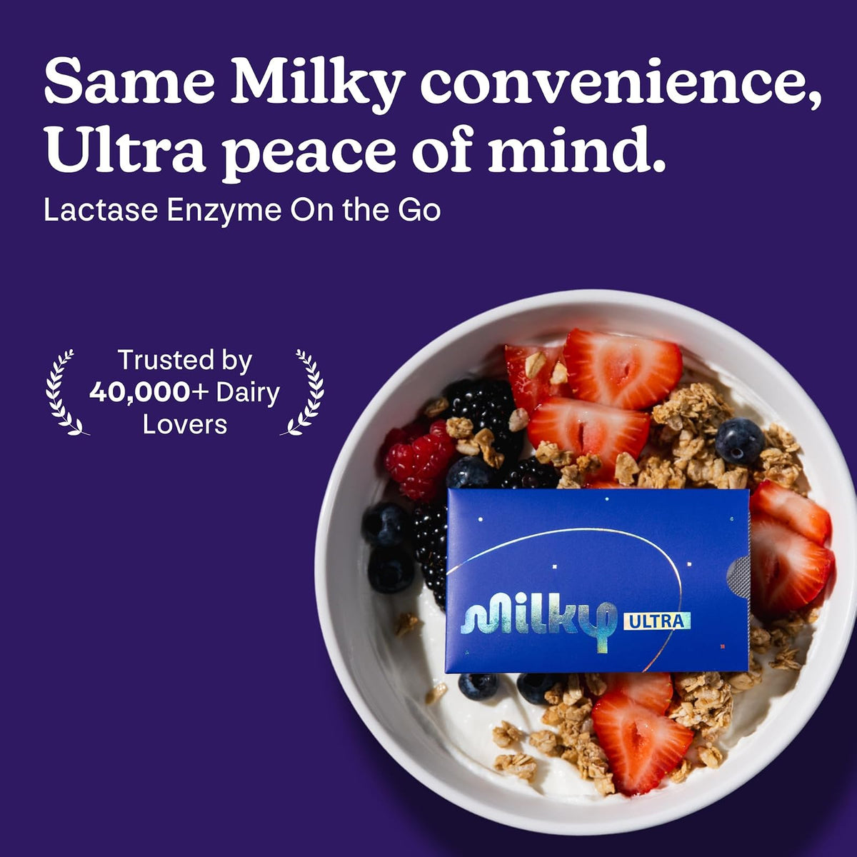 Milky lactase enzyme for better digestion