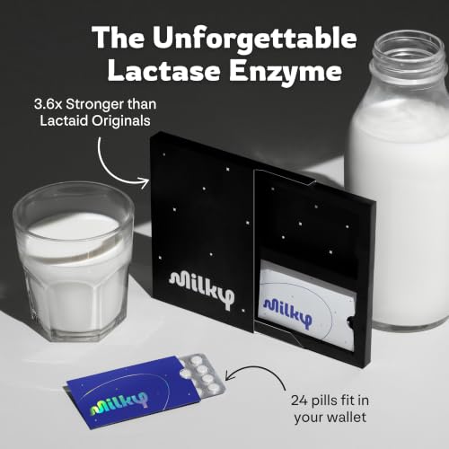 Milky lactase tablets for dairy enjoyment