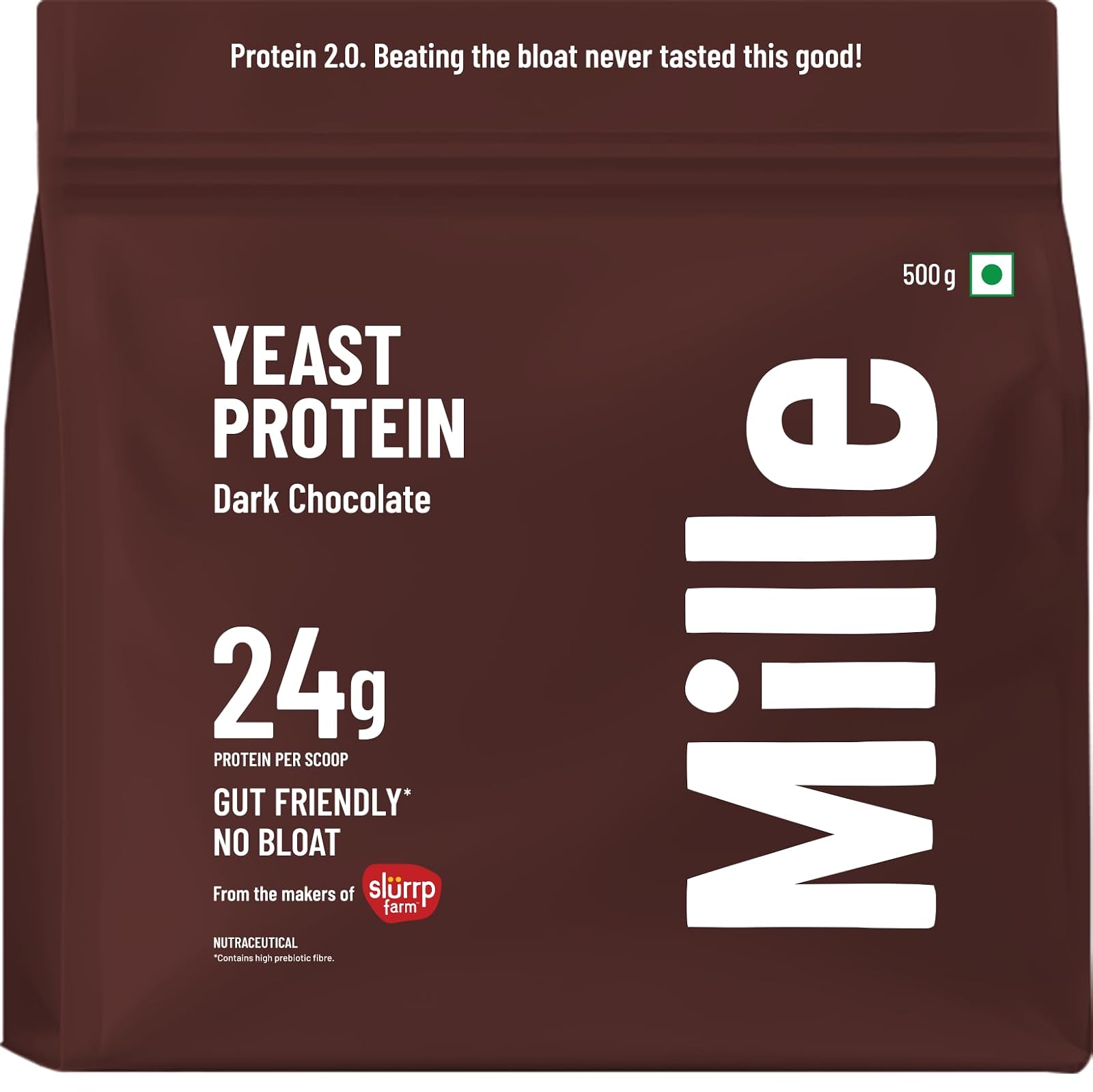 Millé dark chocolate protein powder