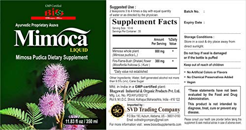 Mimoca liquid supplement for holistic health