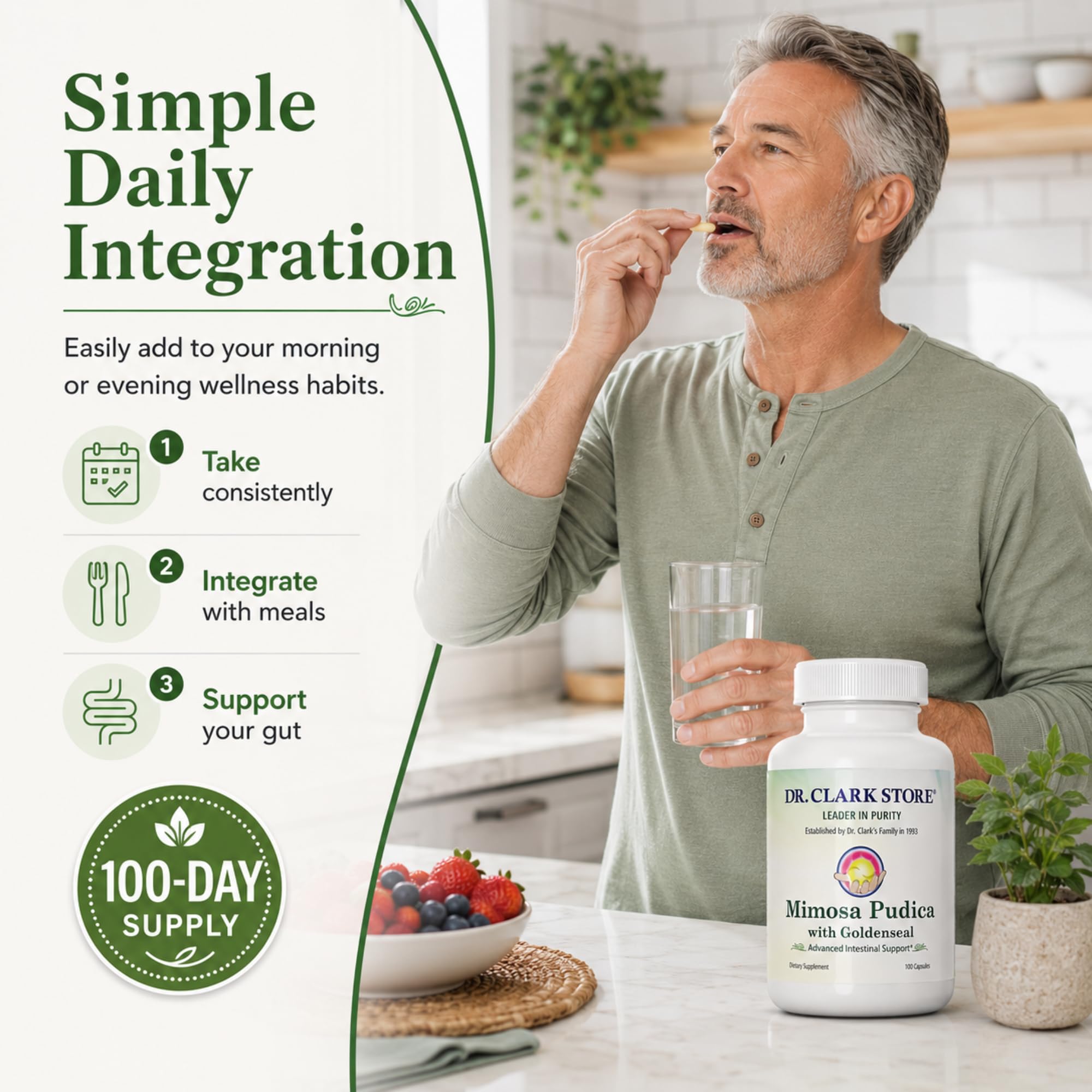Mimosa Pudica and goldenseal benefits