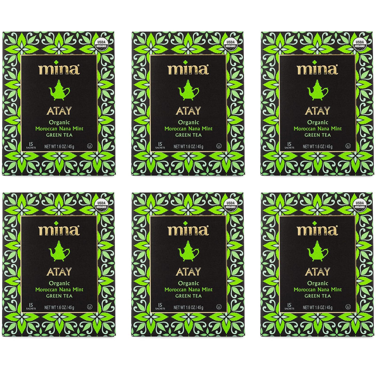 Mina Atay organic mint green tea