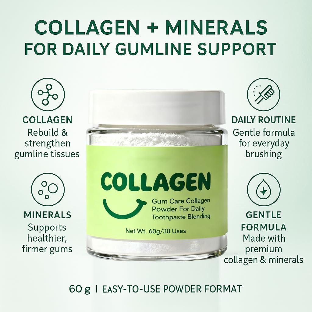 mineral-infused collagen tooth powder